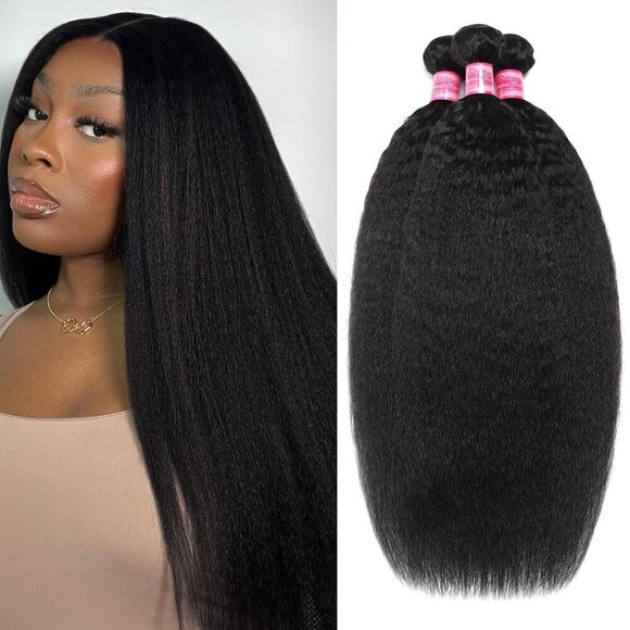 Hair | Human Hair Bundles 2 Inch Kinky Straight Virgin Sew In ...